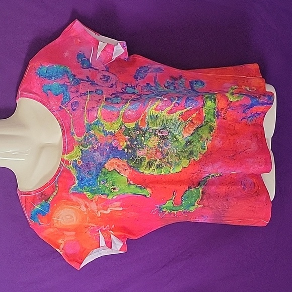 Leoma Lovegrove | Tops | Leoma Lovegrove Rainbow Sea Horse Colorful ...
